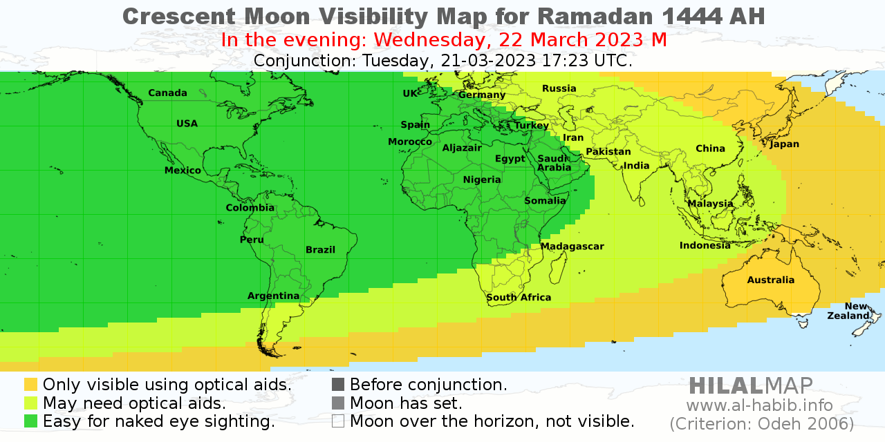Ramadan 2023 CE (1444 AH) Prayer Timetable