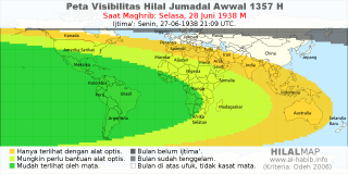 Daftar Peta Visibilitas Hilal Tahun 1357 Hijriyah | Alhabib - Mewarnai ...