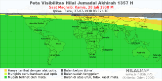 Daftar Peta Visibilitas Hilal Tahun 1357 Hijriyah | Alhabib - Mewarnai ...