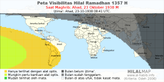 Daftar Peta Visibilitas Hilal Tahun 1357 Hijriyah | Alhabib - Mewarnai ...
