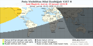 Daftar Peta Visibilitas Hilal Tahun 1357 Hijriyah | Alhabib - Mewarnai ...