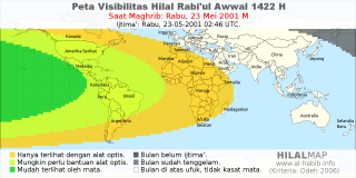 Daftar Peta Visibilitas Hilal Tahun 1422 Hijriyah | Alhabib - Mewarnai ...