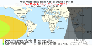 Daftar Peta Visibilitas Hilal Tahun 1444 Hijriyah | Alhabib - Mewarnai ...