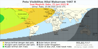 Daftar Peta Visibilitas Hilal Tahun 1447 Hijriyah | Alhabib - Mewarnai ...