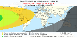 Daftar Peta Visibilitas Hilal Tahun 1448 Hijriyah | Alhabib - Mewarnai ...