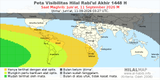 Daftar Peta Visibilitas Hilal Tahun 1448 Hijriyah | Alhabib - Mewarnai ...