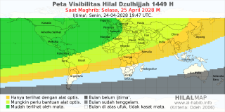 Daftar Peta Visibilitas Hilal Tahun 1449 Hijriyah | Alhabib - Mewarnai ...