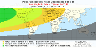 Daftar Peta Visibilitas Hilal Tahun 1487 Hijriyah | Alhabib - Mewarnai ...