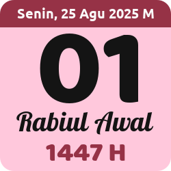 Tanggal 25 Agustus 2025 M dalam Kalender Hijriah - Alhabib